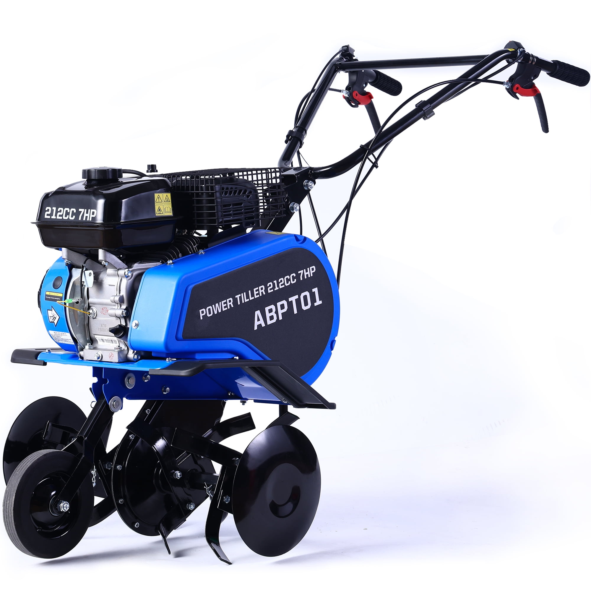 Efurden Gas Tiller Cultivator, 7HP 212cc Gas Powered Engine Tiller ...