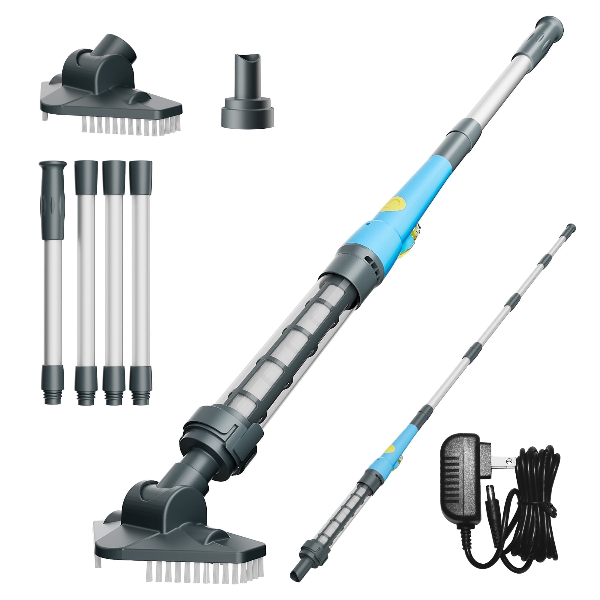 Efurden Cordless Pool Vacuum, Handheld Pool Vacuum with Running Time up ...