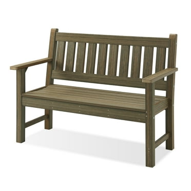 Grand Patio Rust-Resistant Garden Bench, Iron Yard Outdoor Furniture ...