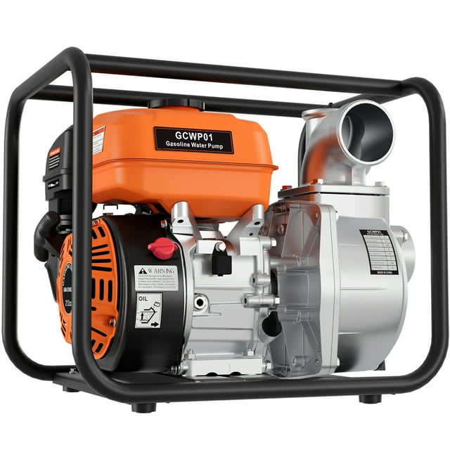 Efurden Gas Powered Water Pump, 3 inches 7HP 4-stroke Portable ...