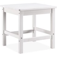 WestinTrends Outdoor White Side Table, All Weather Poly Lumber ...
