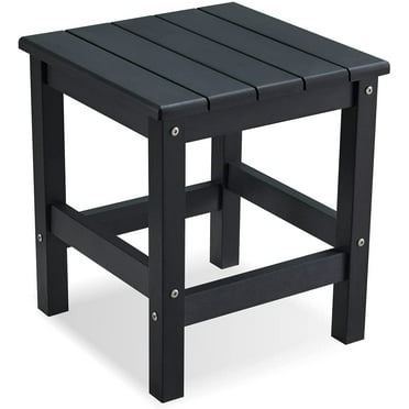 WestinTrends Outdoor White Side Table, All Weather Poly Lumber ...