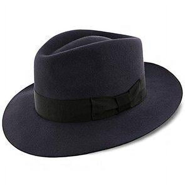 Egan - Dobbs Navy Felt Fedora Hat - Walmart.com