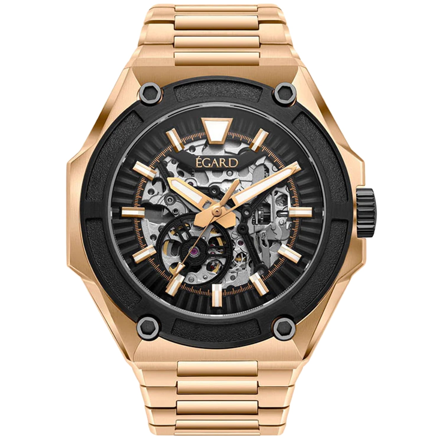 Egard Men's King Ocean Black Dial Watch - WCH-5095-G0G013 - Walmart.com