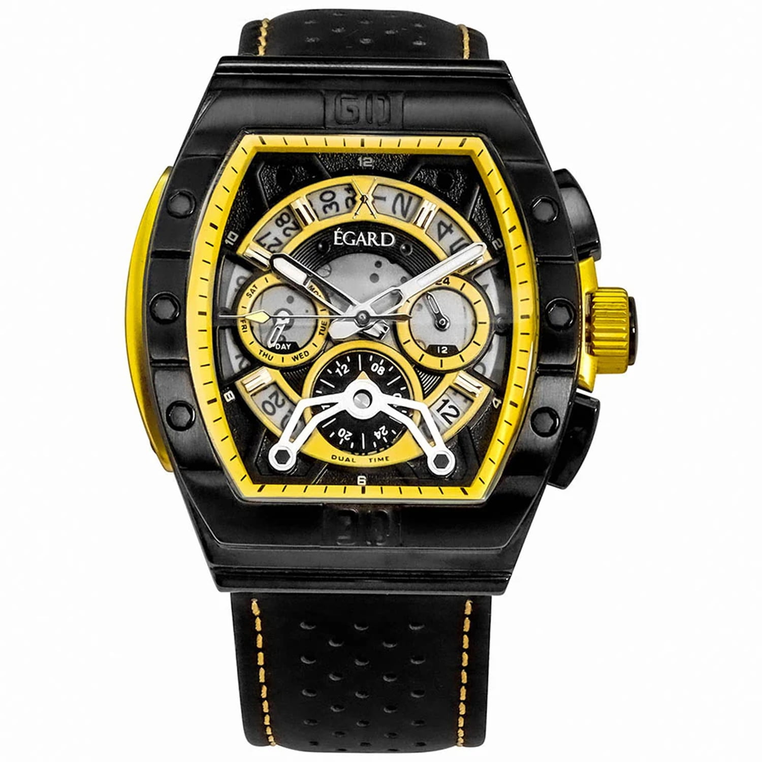 Egard Men's Patriot Racer Quartz Black Dial Watch - WCH-5075-F1H442 ...