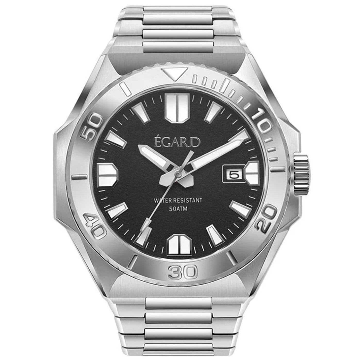 Egard Men's King Ocean Black Dial Watch - WCH-5095-G0G003 - Walmart.com