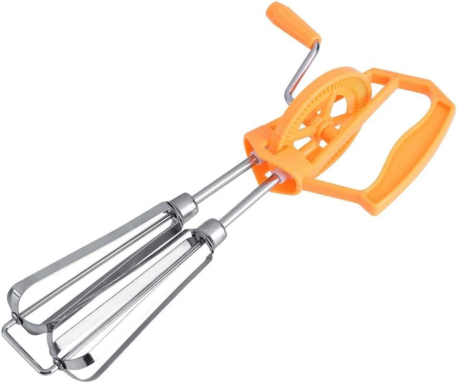 Egg Beater, Handheld Mixer, Stainless Steel Hand, Hand Crank Whip Whisk ...