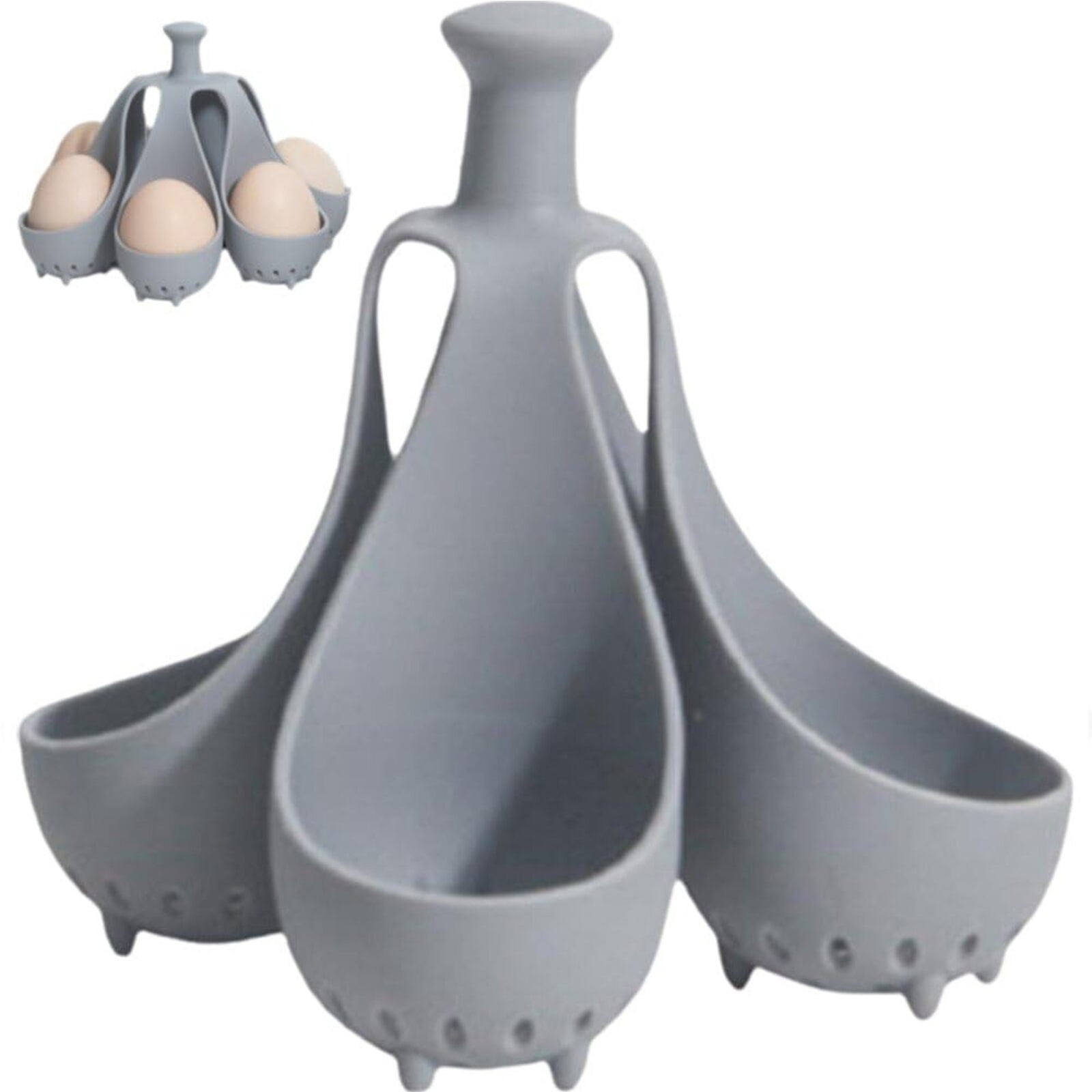 Egg Boiler Rack, Freestanding Egg Boiler,Egg Cooker for Making Soft or ...