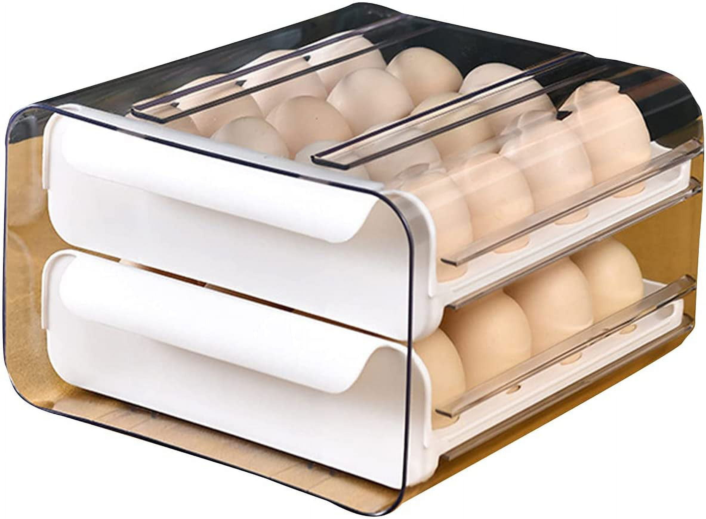 Egg Box With 32 Compartments - Double Layer Egg Drawer Type For ...