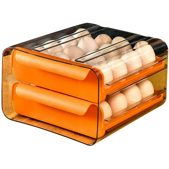 Egg Box With 32 Compartments Double Layer Egg Drawer Type For ...