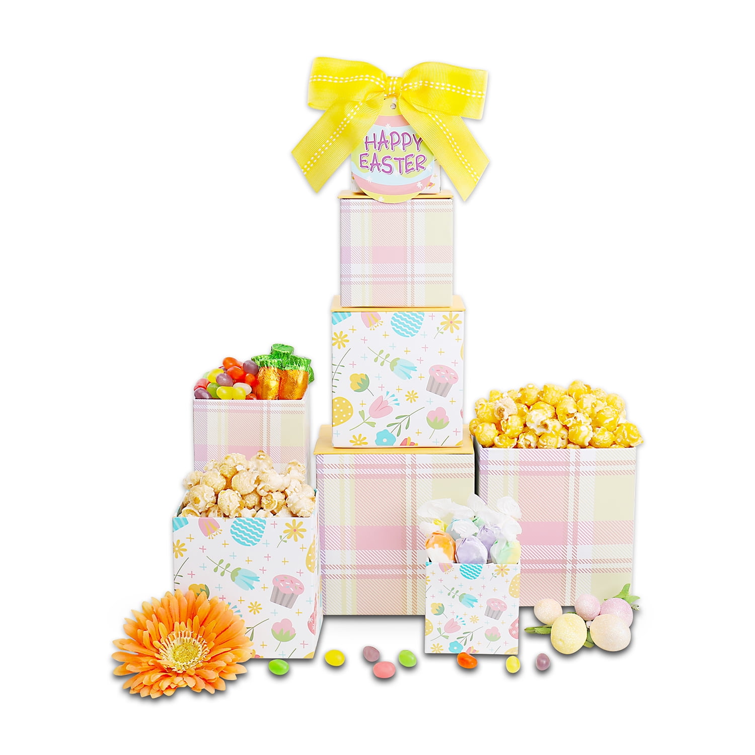 Alder Creek Gift Baskets Egg-Cellent Easter Gift Tower (6 Items ...