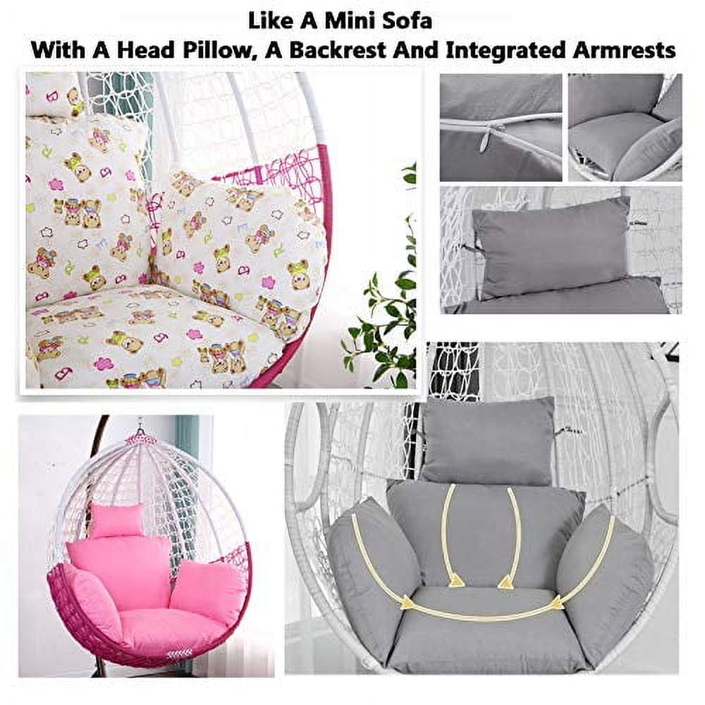 Egg Chair Cushion Only, Hanging Swing Chair Seat Cushion Replacement, Thicken Hanging Hammock ...