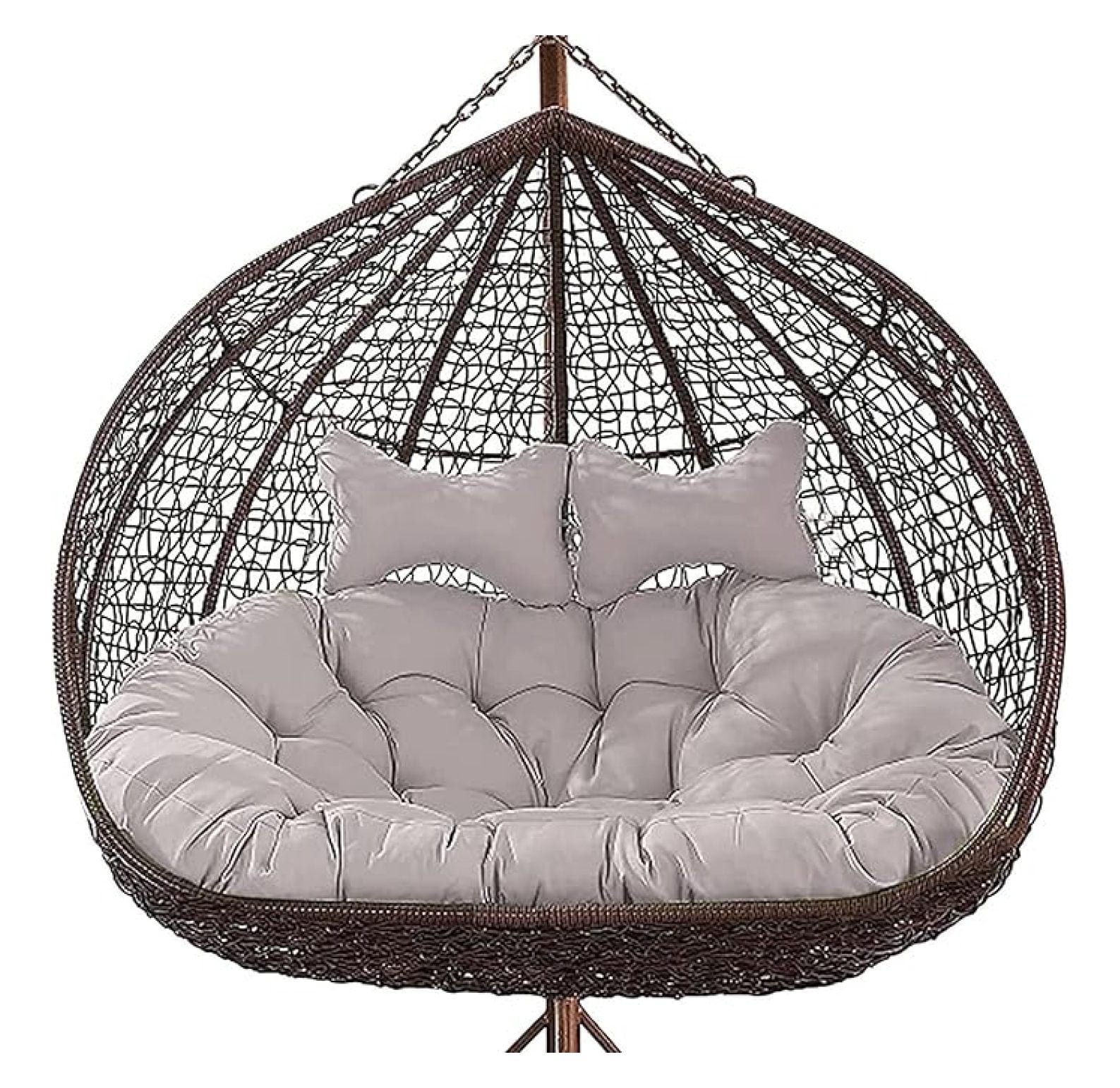 Egg Chair Cushion, Polypropylene Fill, Round, 59in*43in, Waterproof ...