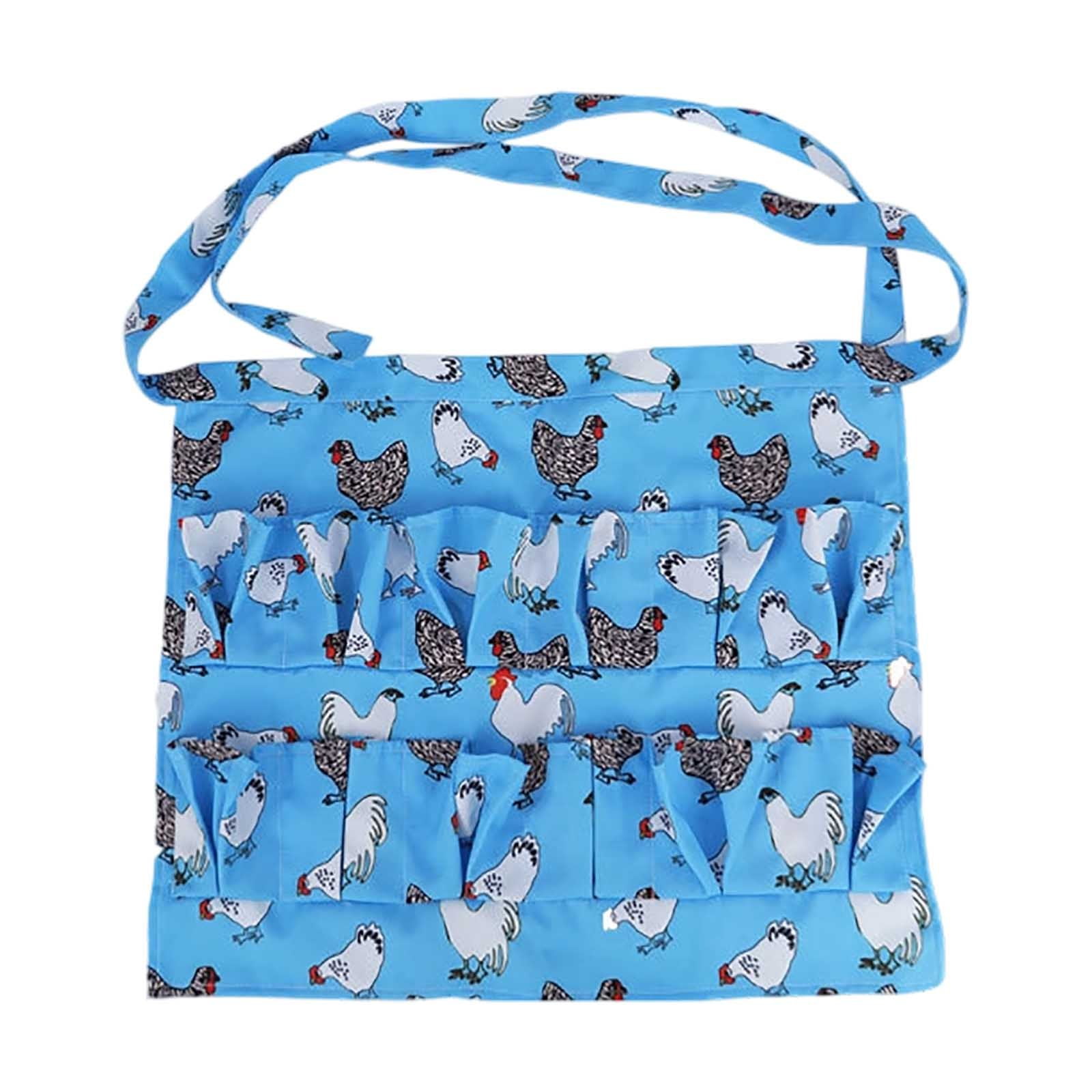 Egg Collecting apron with Multiple Pockets Chicken Print Design Durable ...