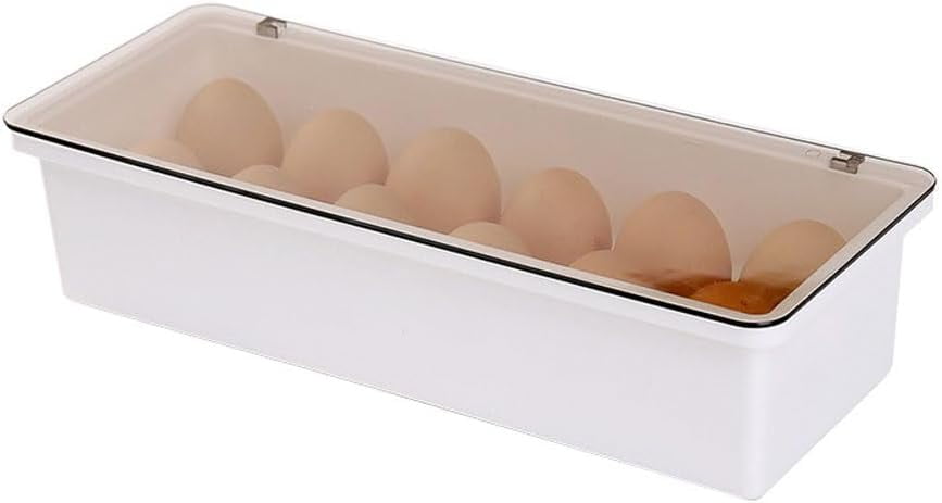 Egg Container for Refrigerator, Egg Holder for Fridge Stackable Tray ...
