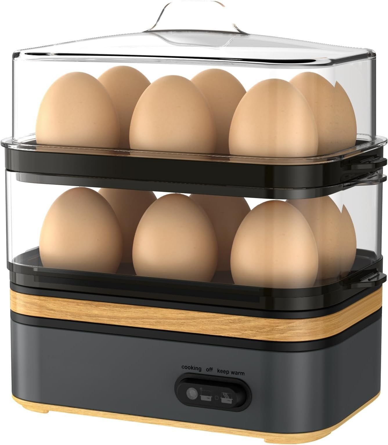 Egg Cooker 12 Eggs Capacity, Soft, Medium, Hard Boiled, Poached, Omelet ...