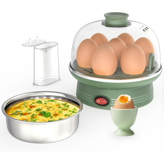 Egg Cooker, 7 Egg Capacity Egg Cooker for Hard Boild Eggs, Medium, Soft ...