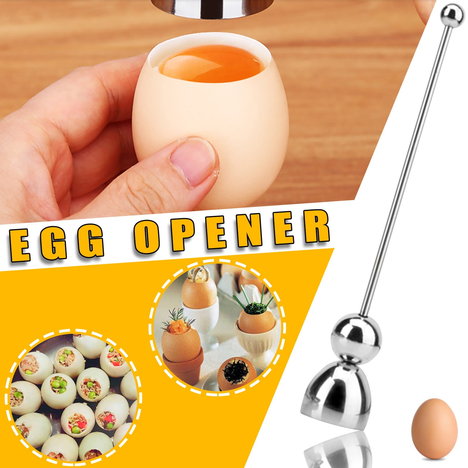 Egg Cracker Tool,Egg Topper, Egg Cutter,Egg Shell Remover,Matching ...