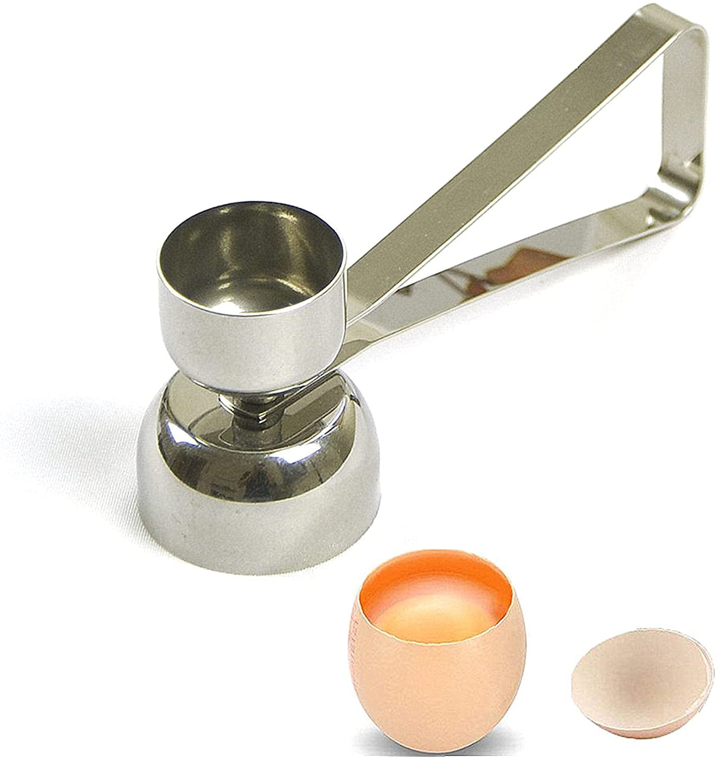 Egg Cracker Topper Cutter, Stainless Steel Egg Opener Egg Shell Remover ...
