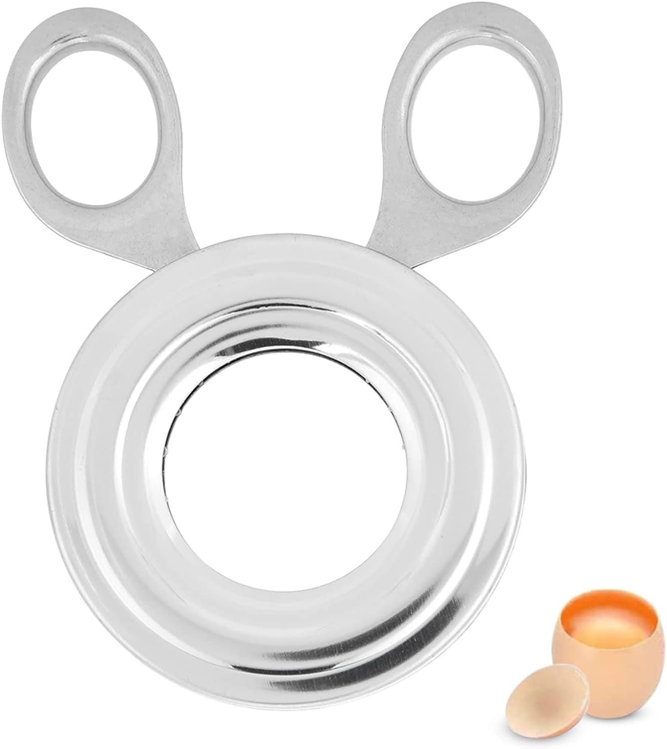 Egg Cracker Topper Stainless Steel Egg Opener Eggshell Cutter Easy Egg ...