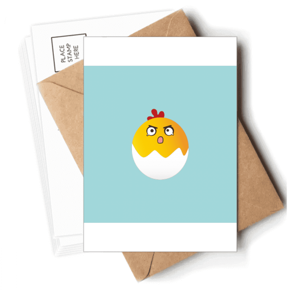 Egg Cry Lovely Face Cartoon Postcards Envelopes Blank Note Cards ...
