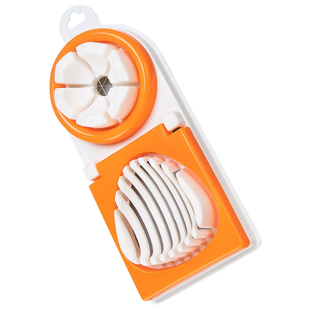 NIAIZEK Home Cooking Prep Orange Stainless Egg Cutter Multi Function ...