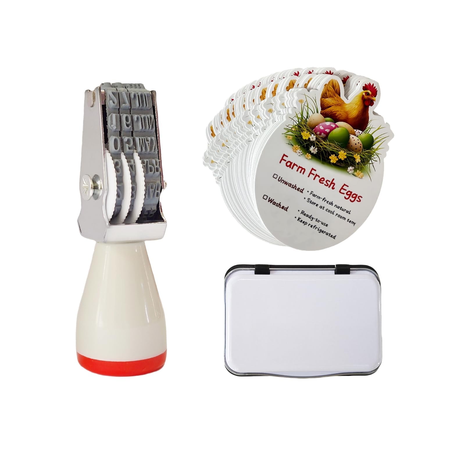 Egg Date Stamp Kit - Reusable Egg Marker for Freshness Tracking ...