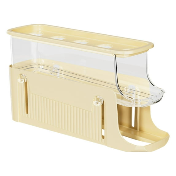 Egg Dispenser for Refrigerator, Auto Rolling Retractable Egg Storage ...
