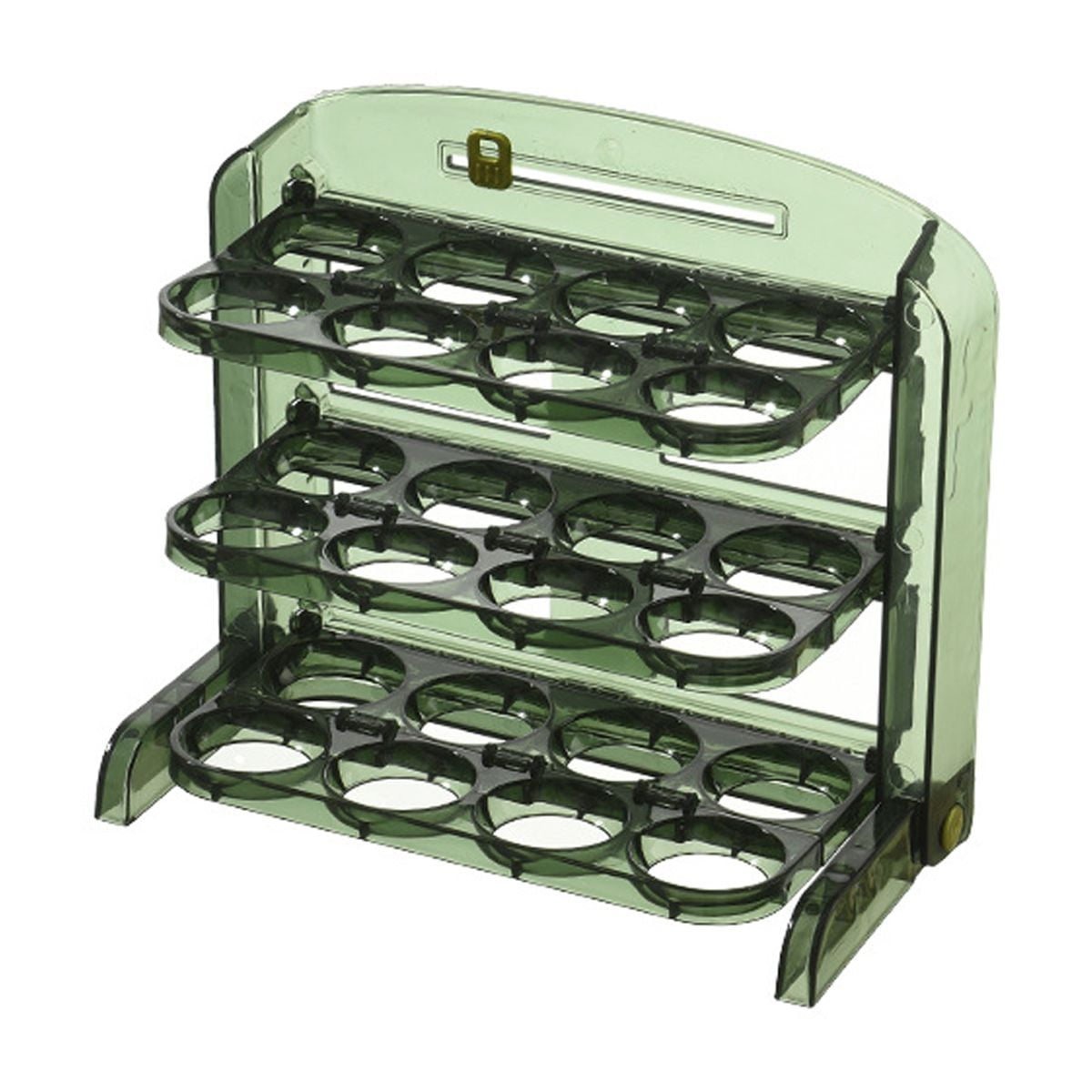 Egg Dispenser, Three-Layer Egg Storage for Refrigerator, Foldable ...