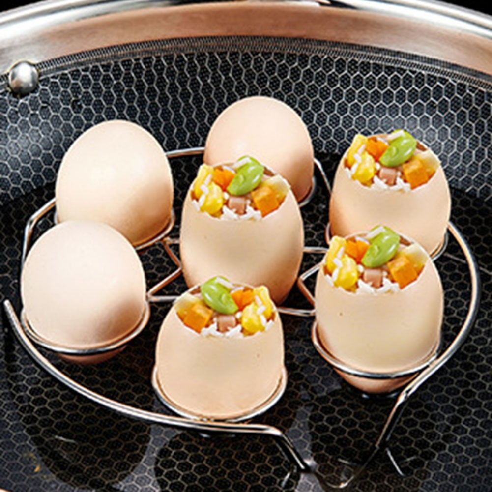 Egg Double Cups Topper Cutter Stainless Steel Egg Opener Egg Shell ...