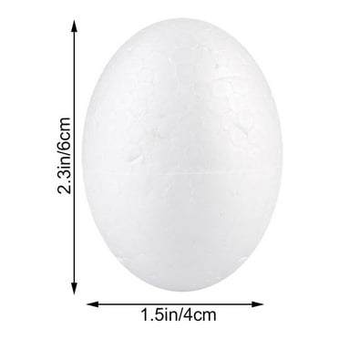 Styrofoam Eggs: White, 2.5 inches - Walmart.com