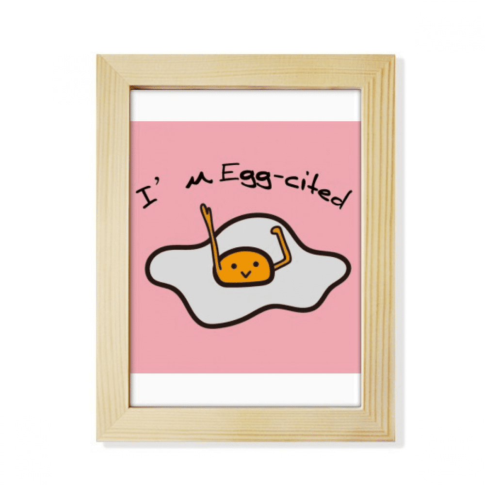 Egg Excited Yolk Mood Art Deco Fashion Desktop Adorn Photo Frame ...