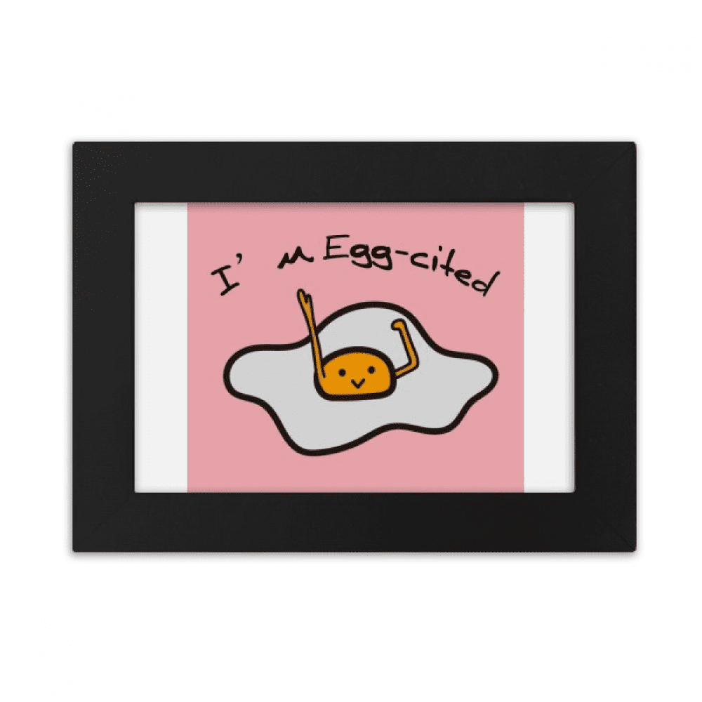 Egg Excited Yolk Mood Art Deco Fashion Desktop Photo Frame Ornaments ...