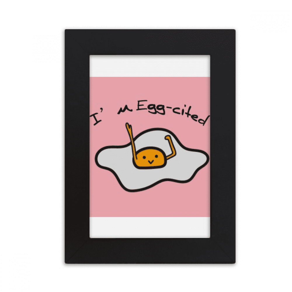 Egg Excited Yolk Mood Art Deco Fashion Desktop Photo Frame Picture ...