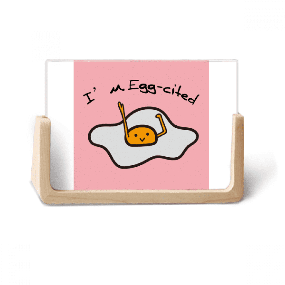Egg Excited Yolk Mood Art Deco Fashion Photo Wooden Photo Frame ...