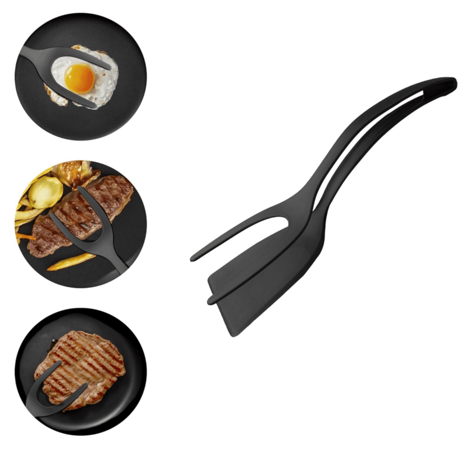 Egg Flipper Spatula: 2-in-1 Grip and Flip Design – Perfect Egg Spatula ...