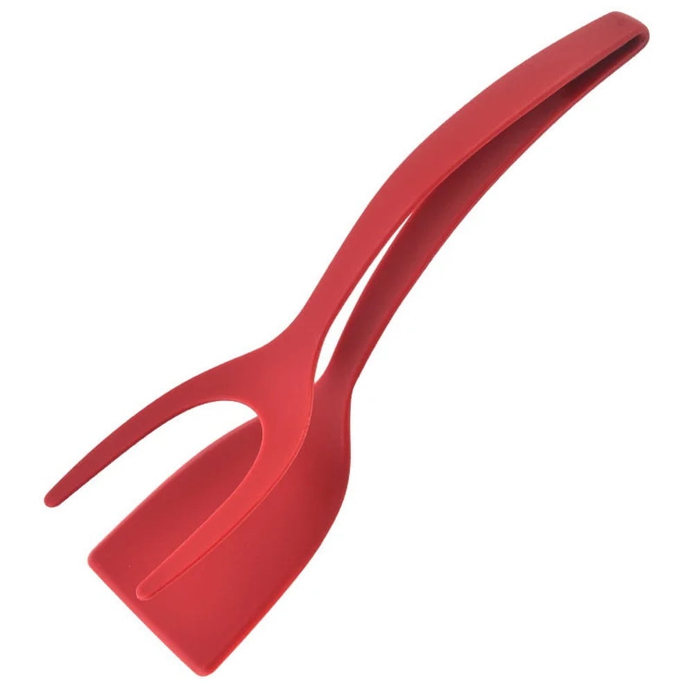 Egg Flipper Spatula 2 in 1 Grip and Flip Spatula Tongs Silicone Egg ...
