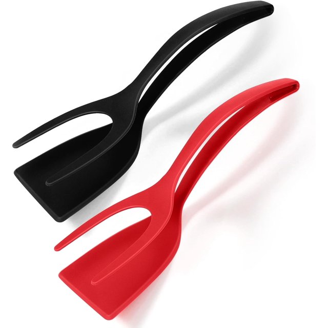 Egg Flipper Spatula 2pcs, Spatula Tongs Fried Egg Turners Multipurpose ...