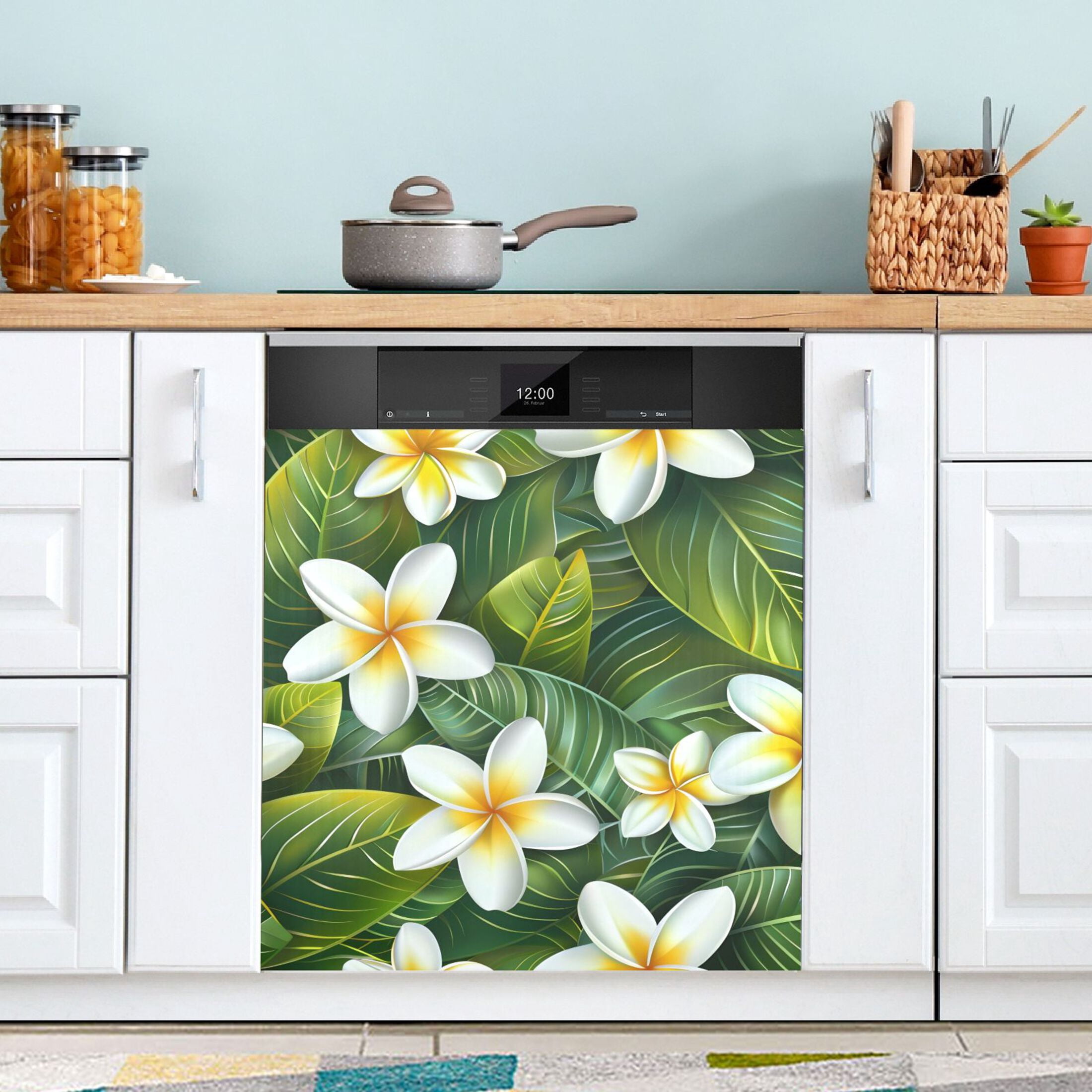 Egg Flower Dishwasher Magnet Cover Reuseable Refrigerator Magnet Cover ...