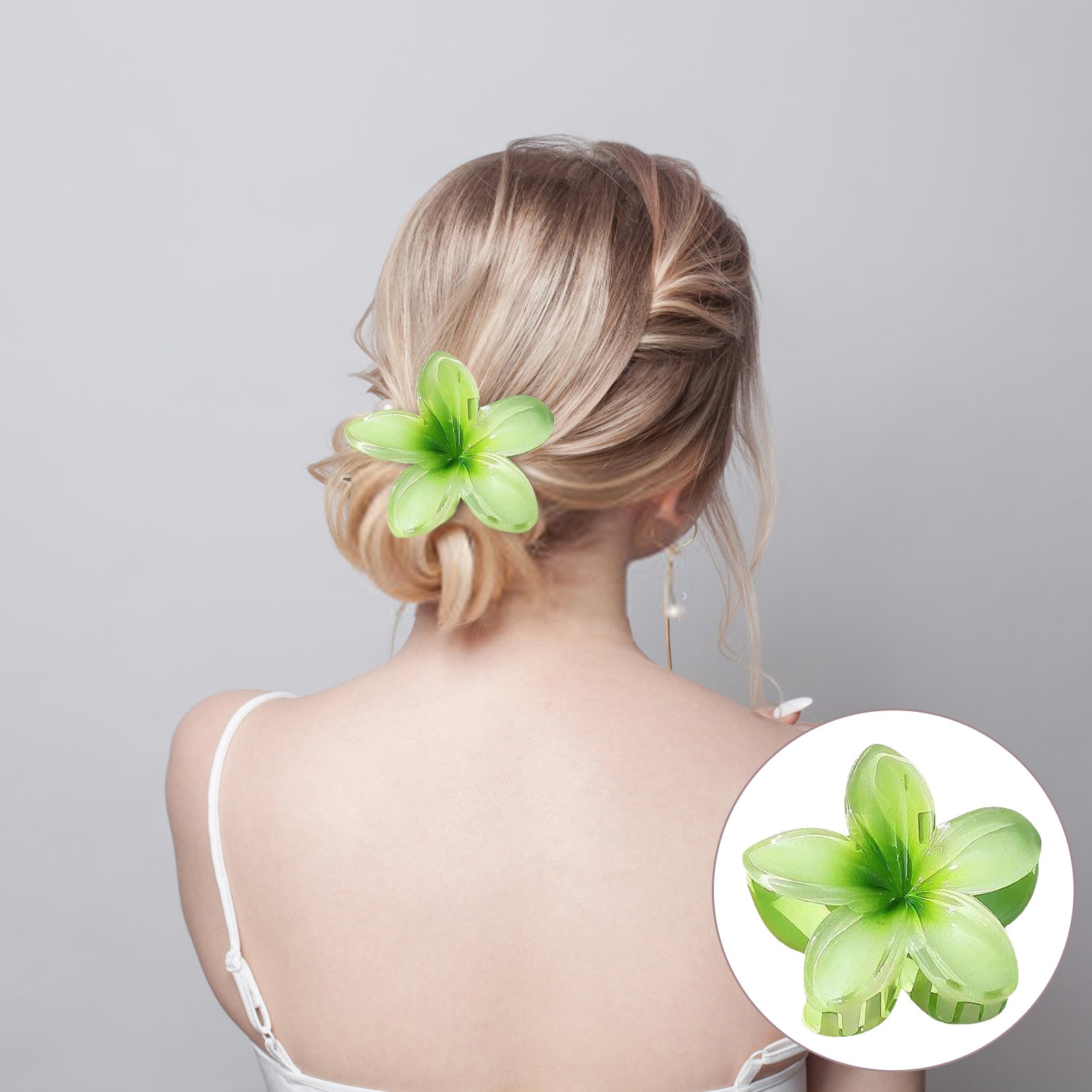 Egg Flower Hair Large For Half Up Summer Accessory For Women's ...