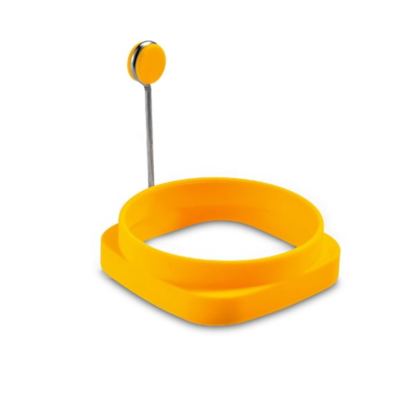 Egg Fryer Pan Square and Round Shape - 2 in 1 Silicone Egg Mold Set ...