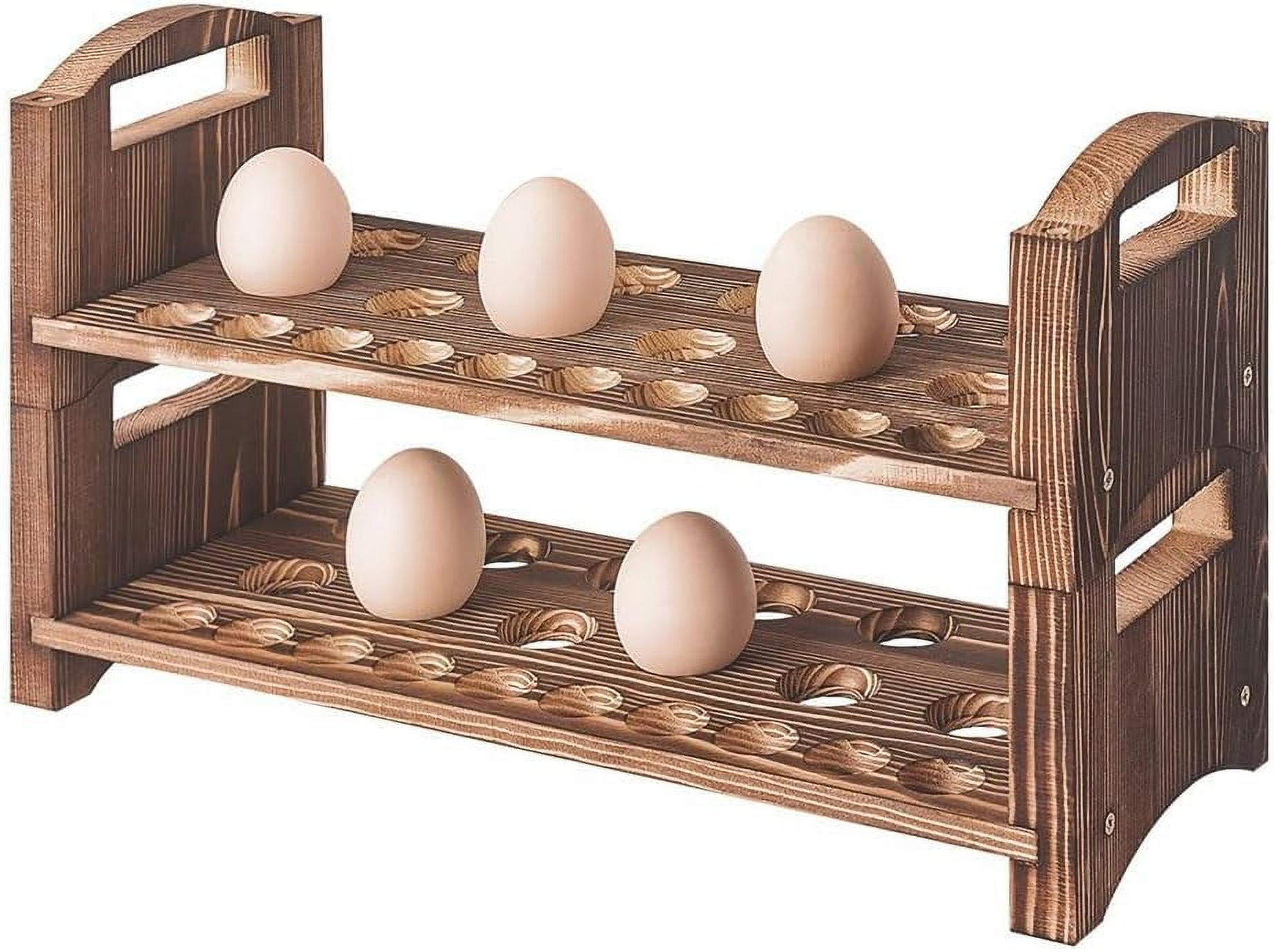 Egg Holder 2 Layer Rack Holders Countertop Stackable Quail Egg Sorter ...