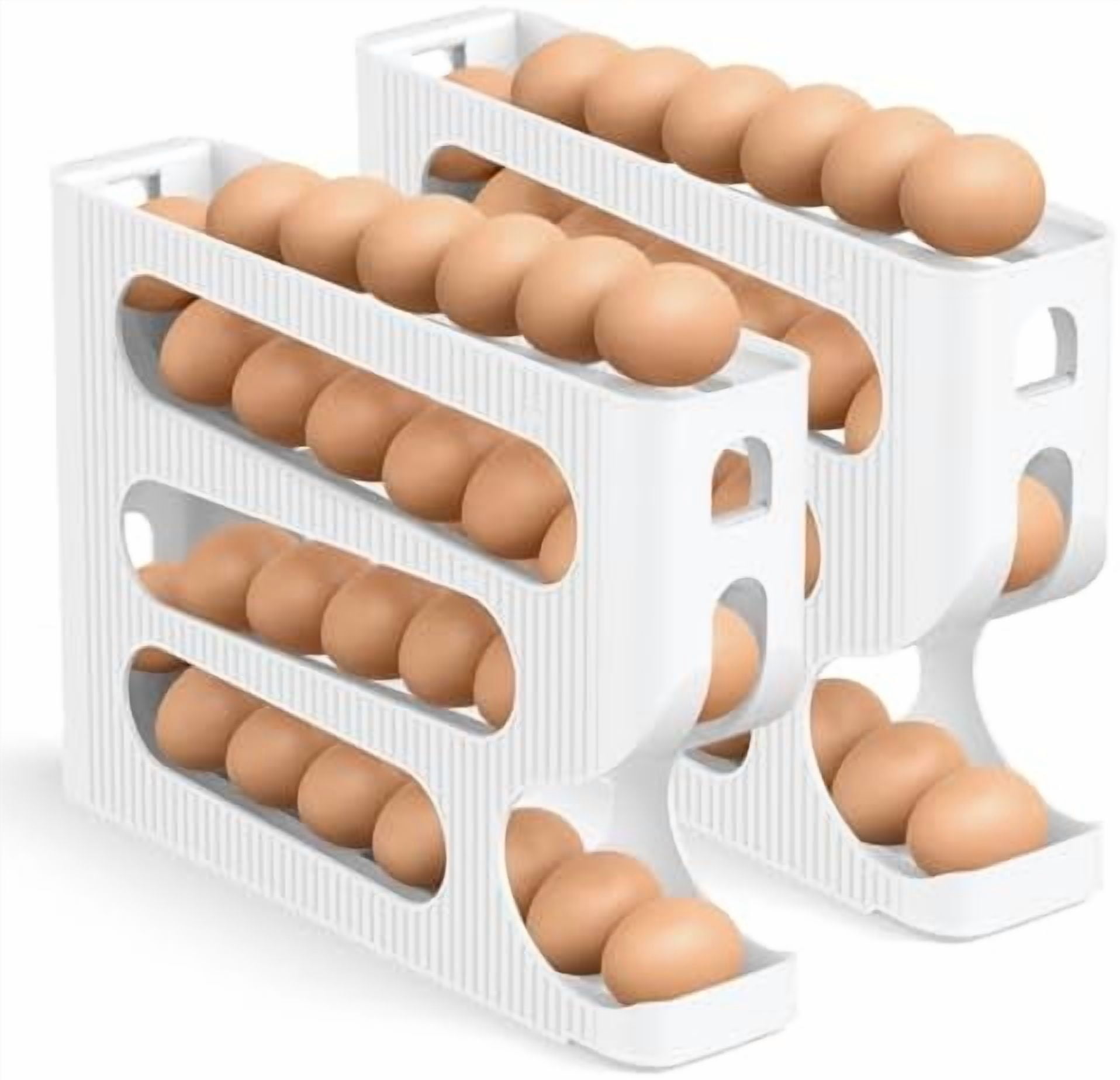 Egg Holder for Fridge, Automatic Rolling Egg Dispenser for Refrigerator ...