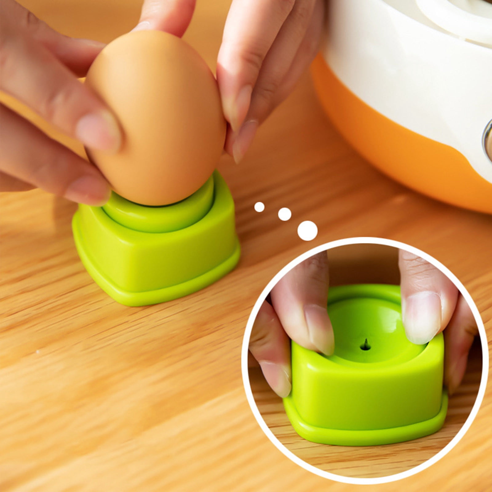 Egg Hole Puncher Tool for Perfect Boiled Eggs with Steamed Egg Making ...