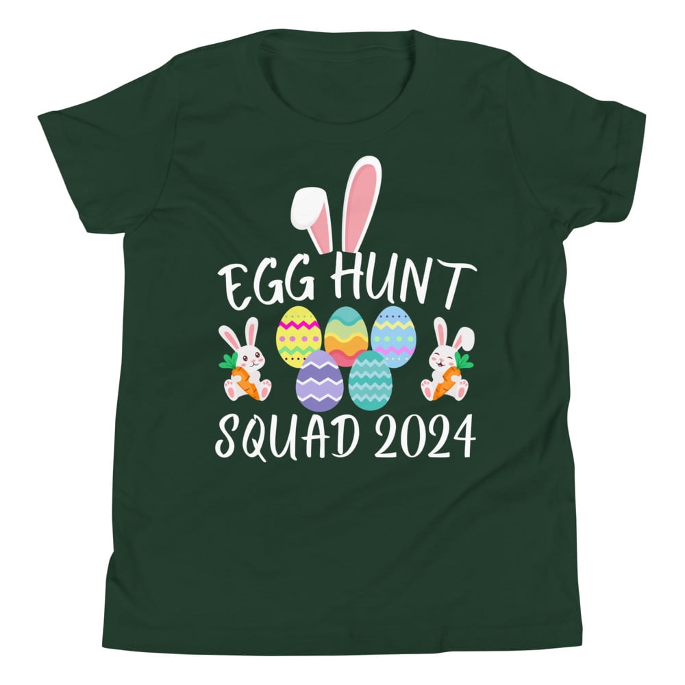 Egg Hunt Squad 2024 Shirt, Unisex, Easter Youth Shirt, Funny Easter Day 2024 Shirt, Egg Hunt ...