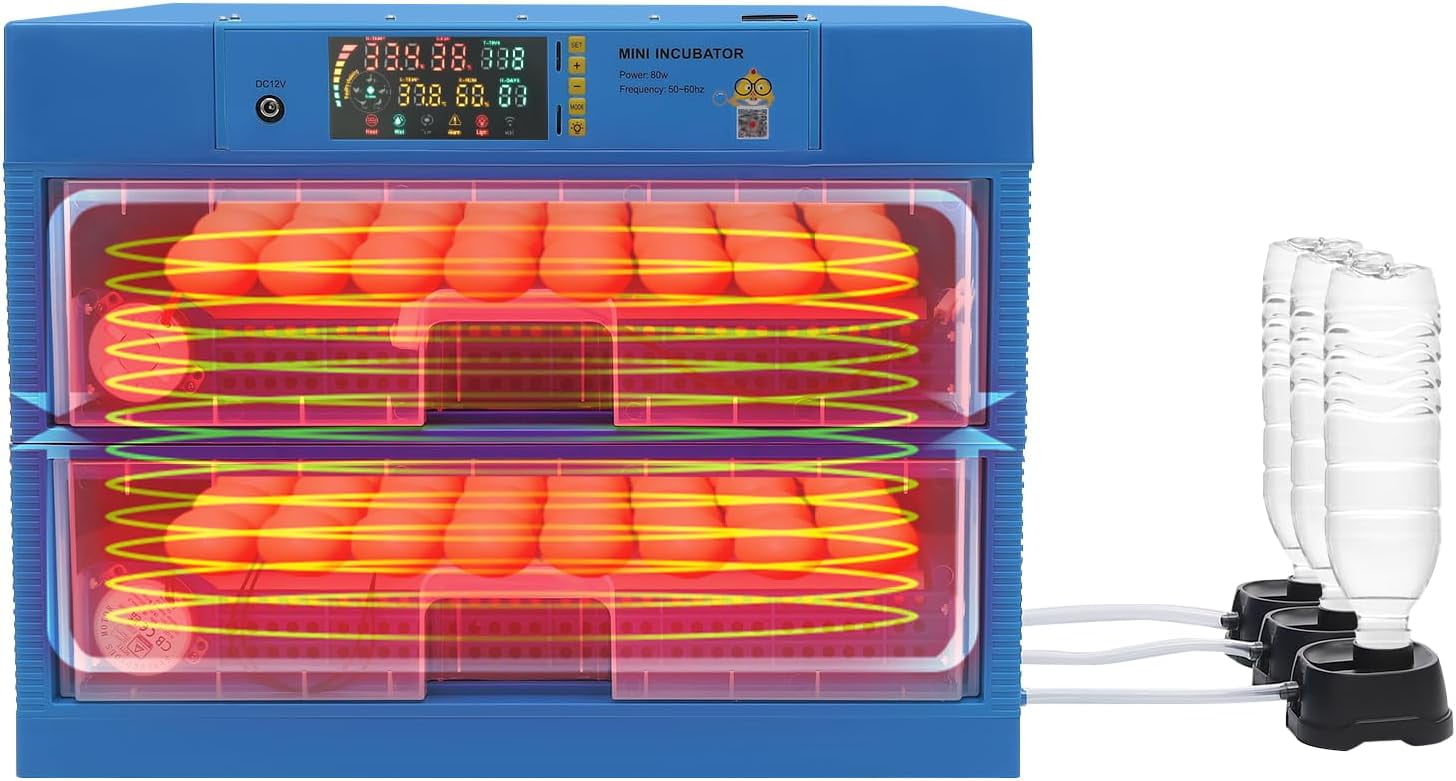 Egg Incubator,128 Digital Poultry Hatcher Machine, General Purpose ...