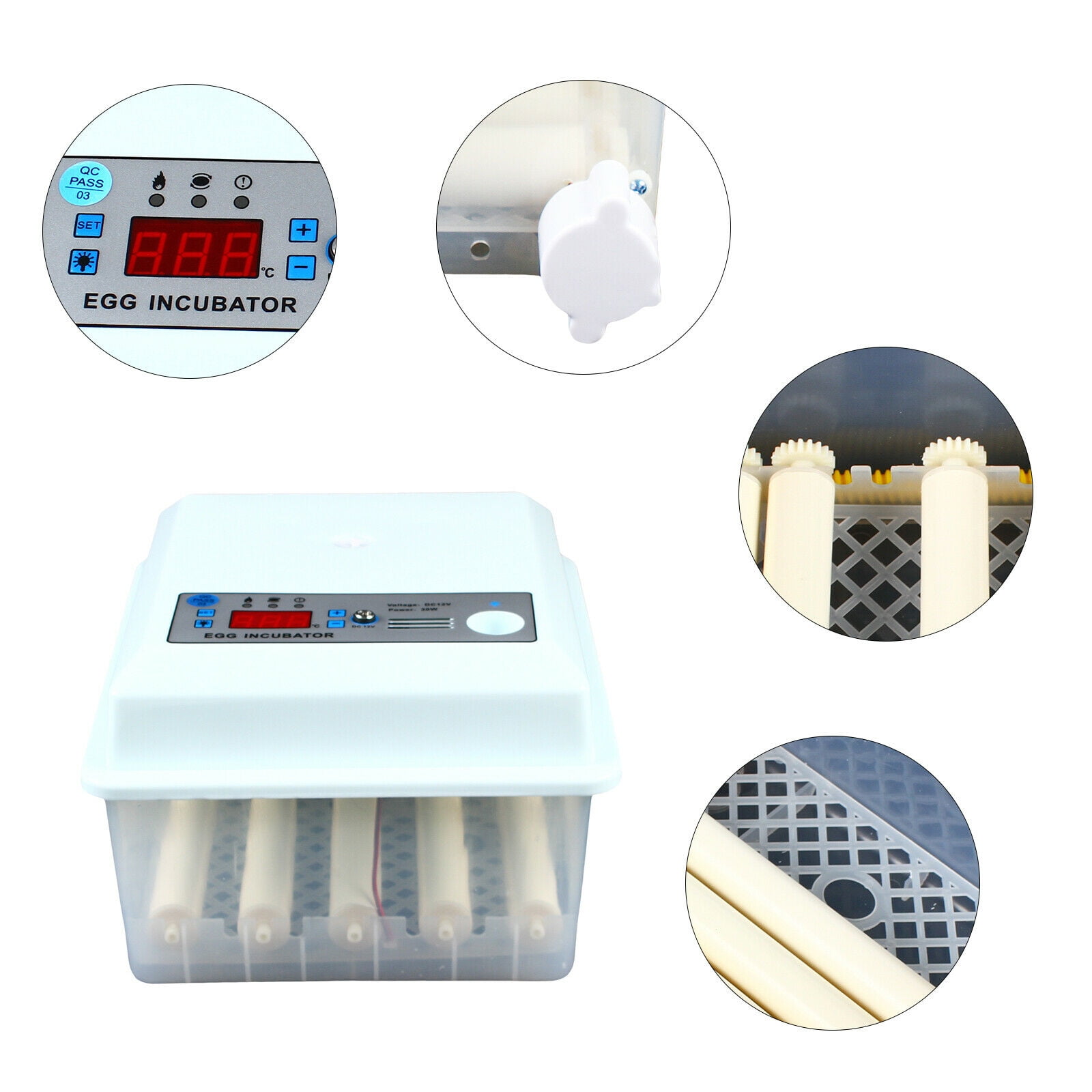 Egg Incubator Automatic Chicken Quail Chick Hatcher Incubators for ...