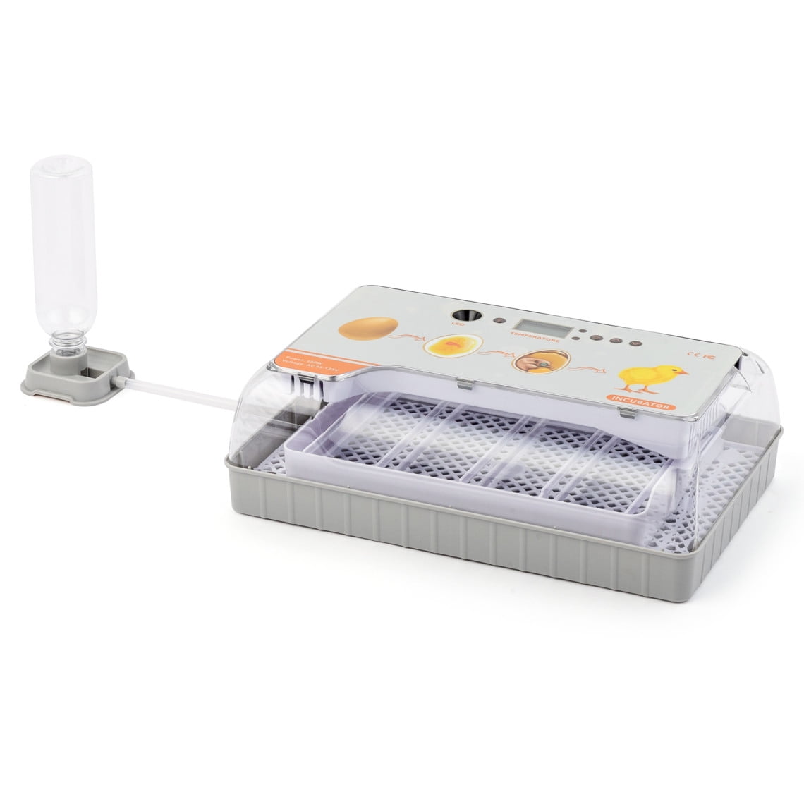 Egg Incubator, Fully Automatic Poultry Hatcher Machine with Temperature ...