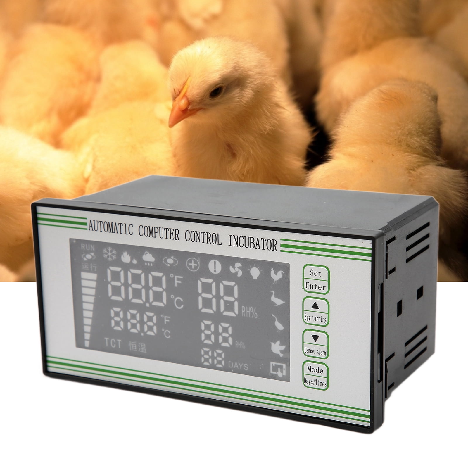 Egg Incubator Temperature Controller With Humidity Sensor For Chicken ...