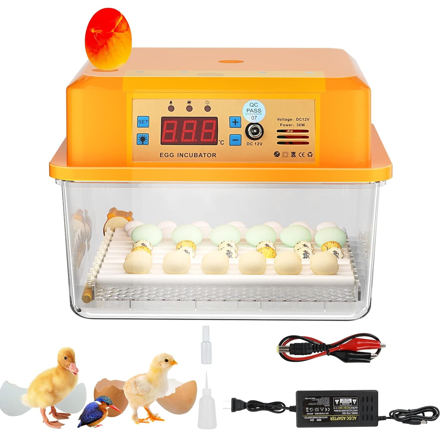 Egg Incubators for Hatching Eggs,Automatic Digital LED Display ...